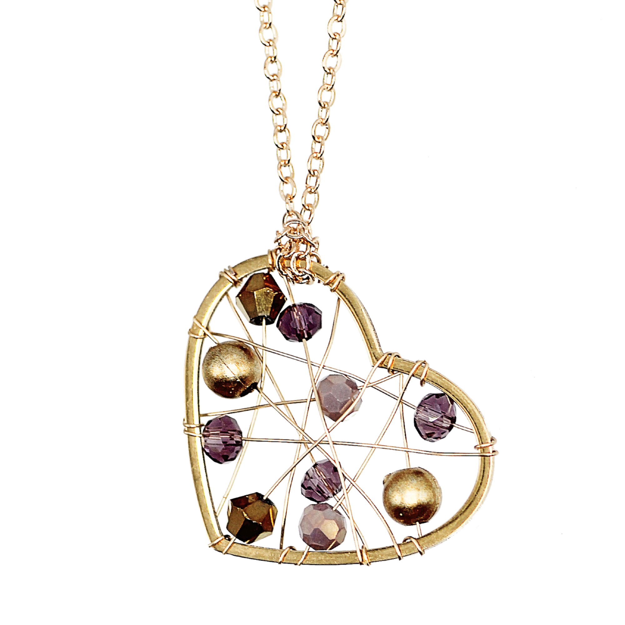 Gold Heart Pinwheel – The Beadery