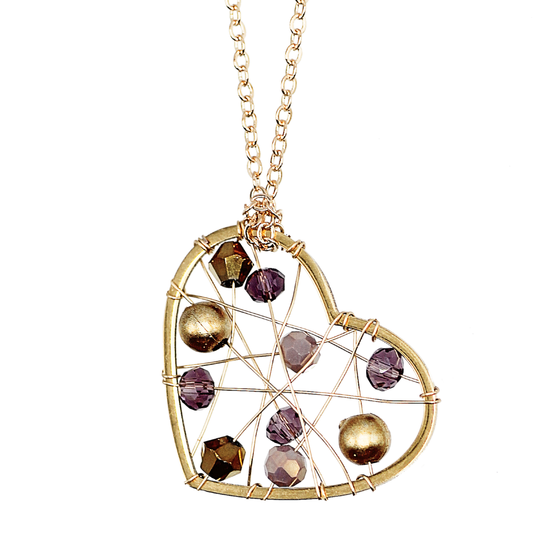 Gold Heart Pinwheel – The Beadery